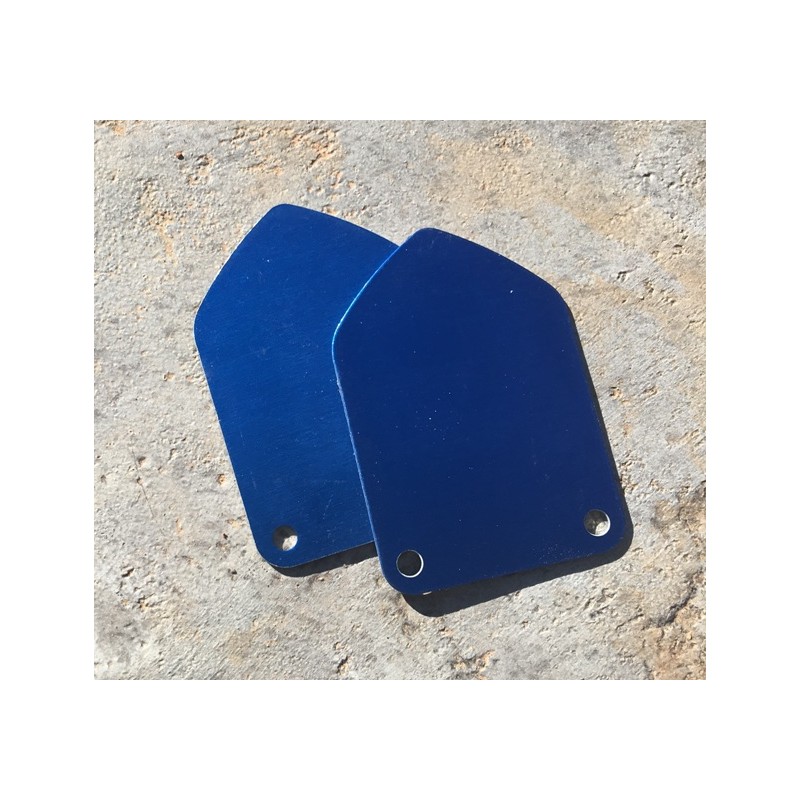 Shield Hunting Equipment Tags Anodized Tags Red Engraving Front and Back